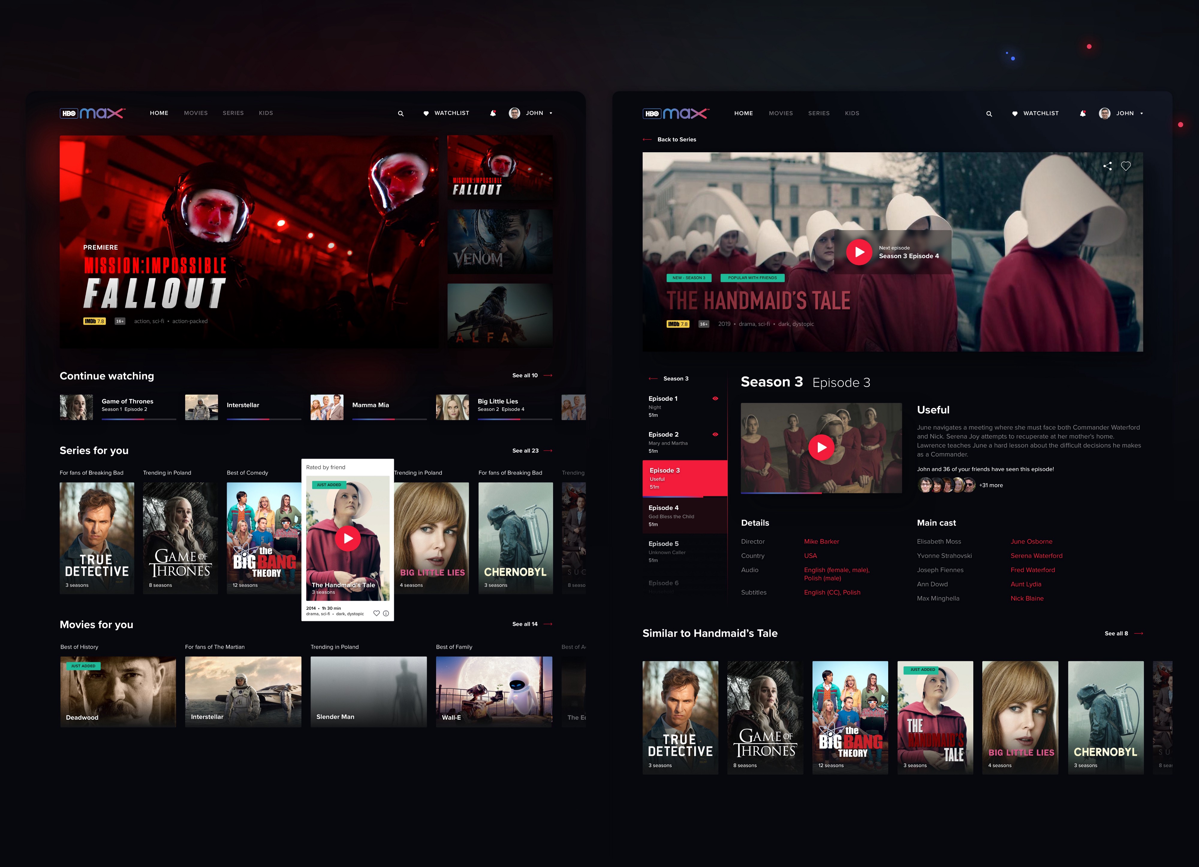 HBO VOD Platform UX & UI Redesign Concept Case Study - elpassion.com